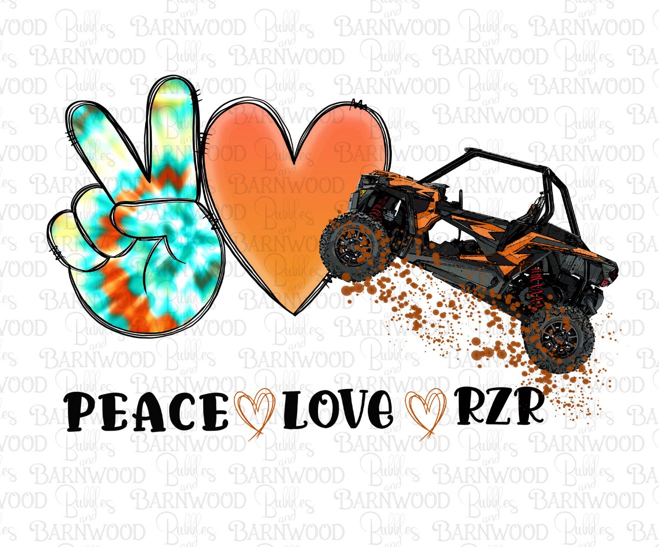 Peace Love Rzr Sublimation Png