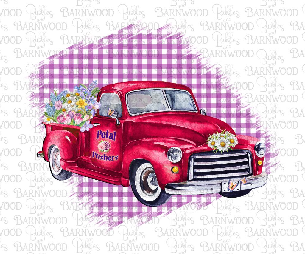 Spring Vintage Truck Design – Bubbles & Barnwood